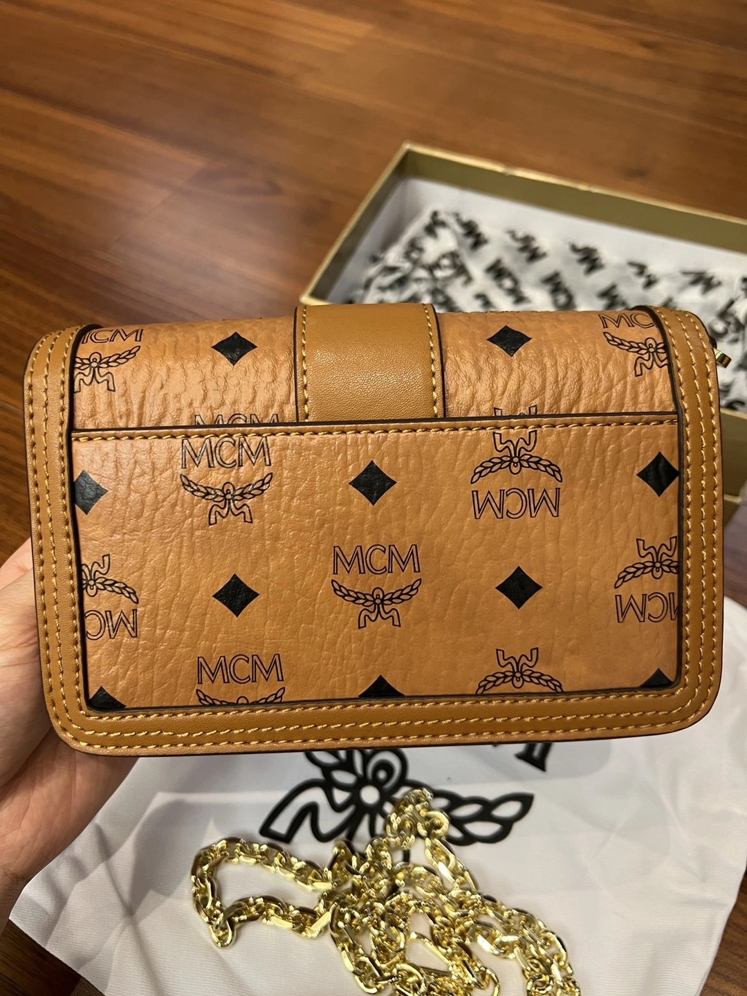 Indistinguishable MCM Satchel Bags