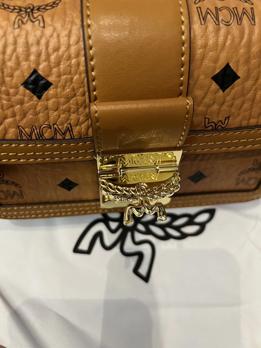 Indistinguishable MCM Satchel Bags