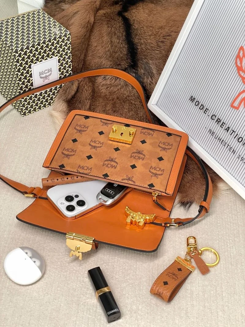 Top mirror MCM Satchel Bags