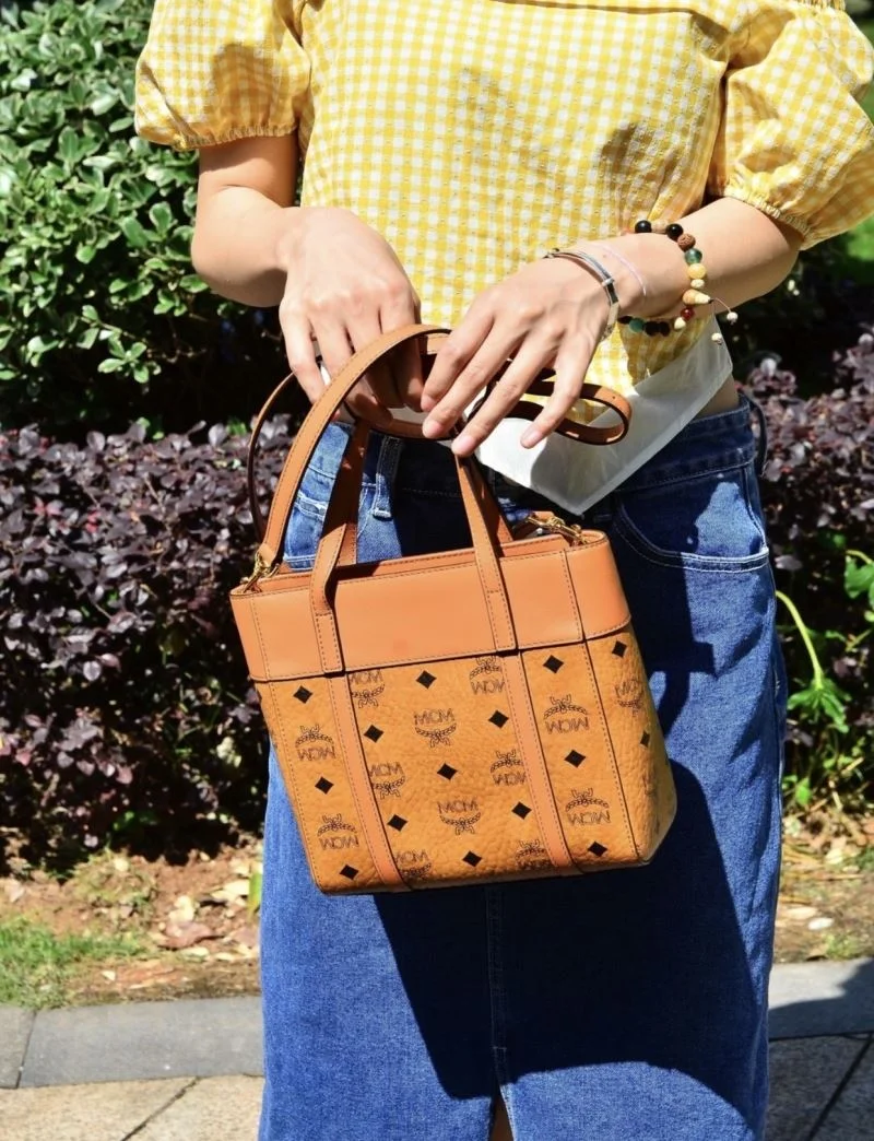 Top mirror MCM Shopping Bags