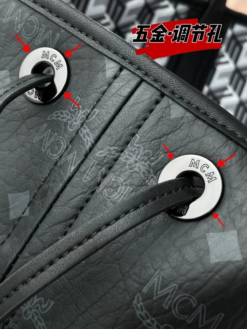 Exact replica MCM Shopping Bags