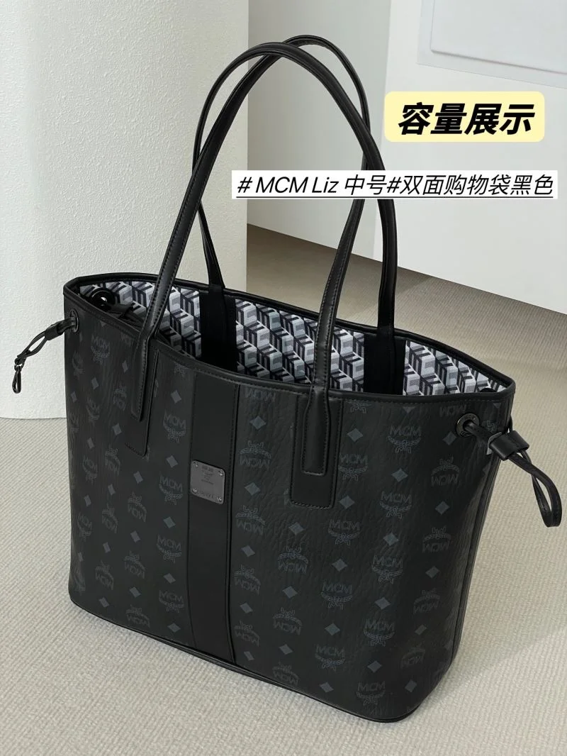 Exact replica MCM Shopping Bags