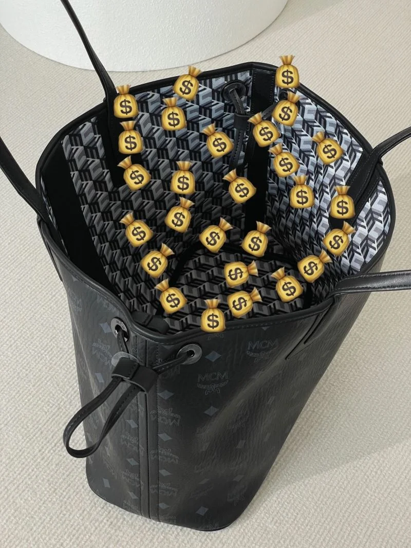 Exact replica MCM Shopping Bags