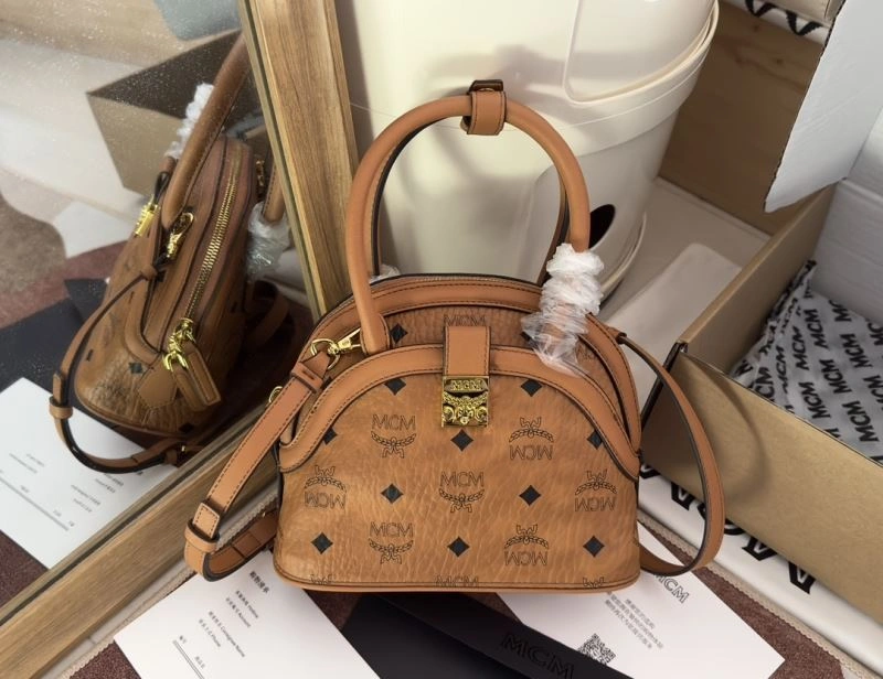 Exact replica MCM Top Handle Bags