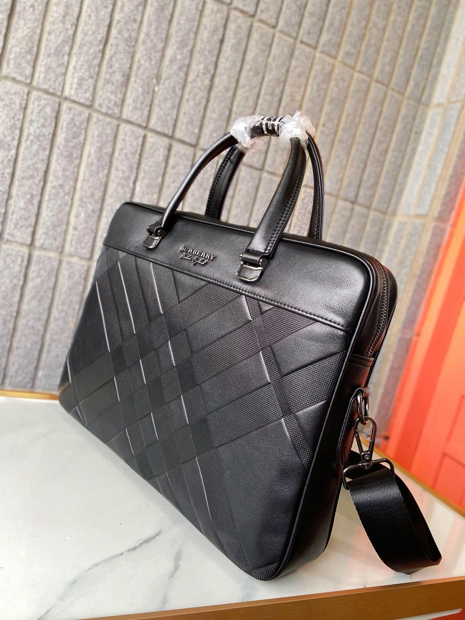 Brand-authenticated Mens Burberry Briefcases