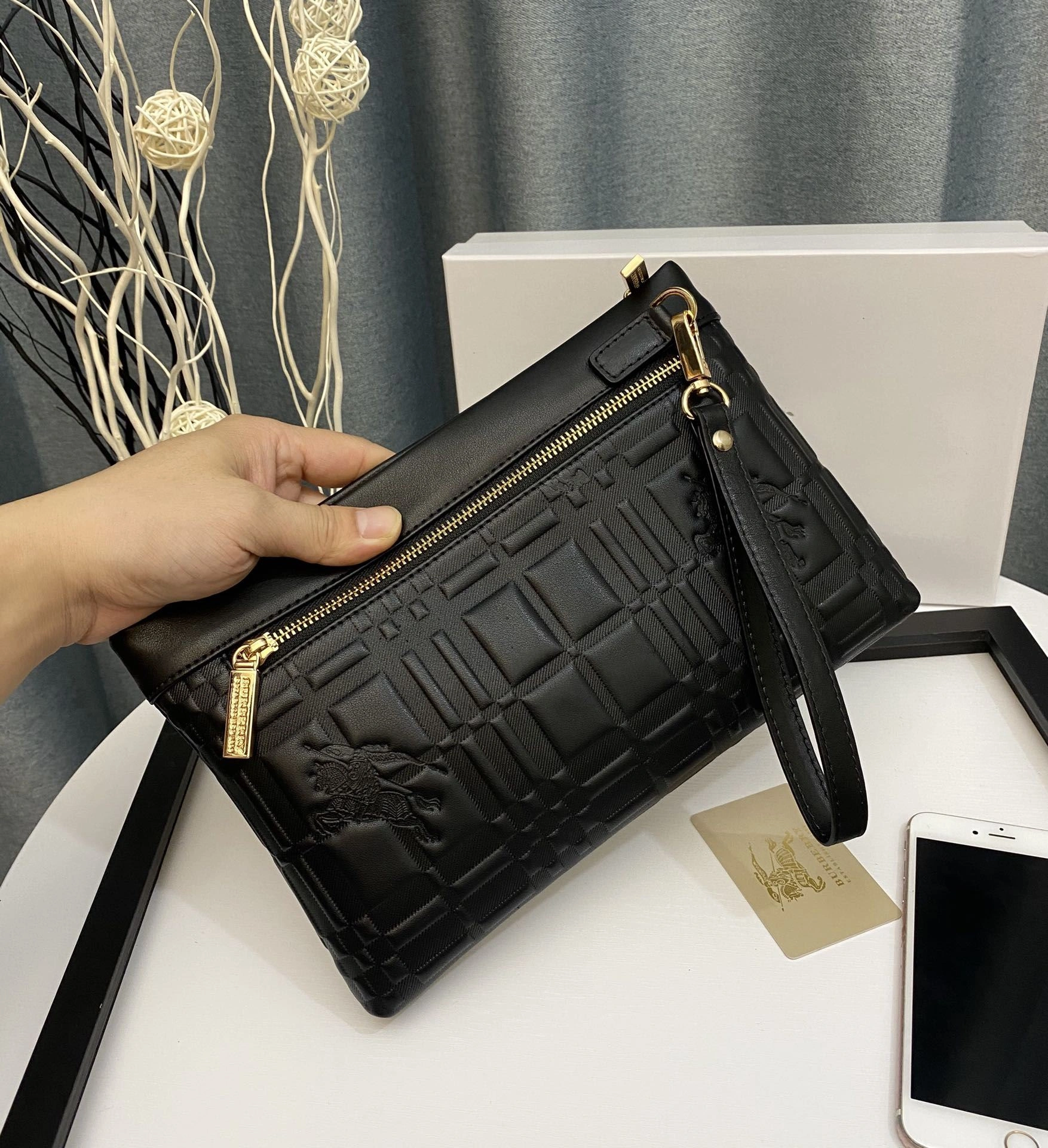 Precise copy Mens Burberry Clutch Bags