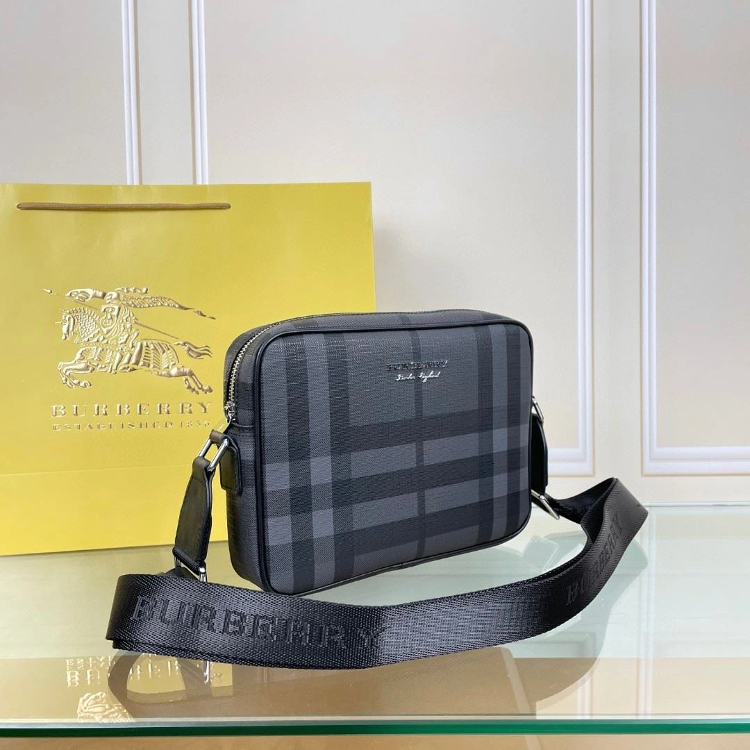 Brand-authenticated Mens Burberry Satchel Bags