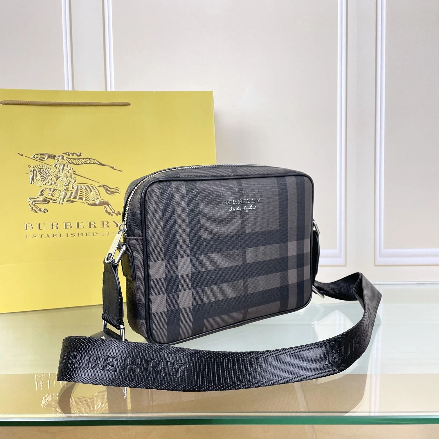 1:1 copy Mens Burberry Satchel Bags