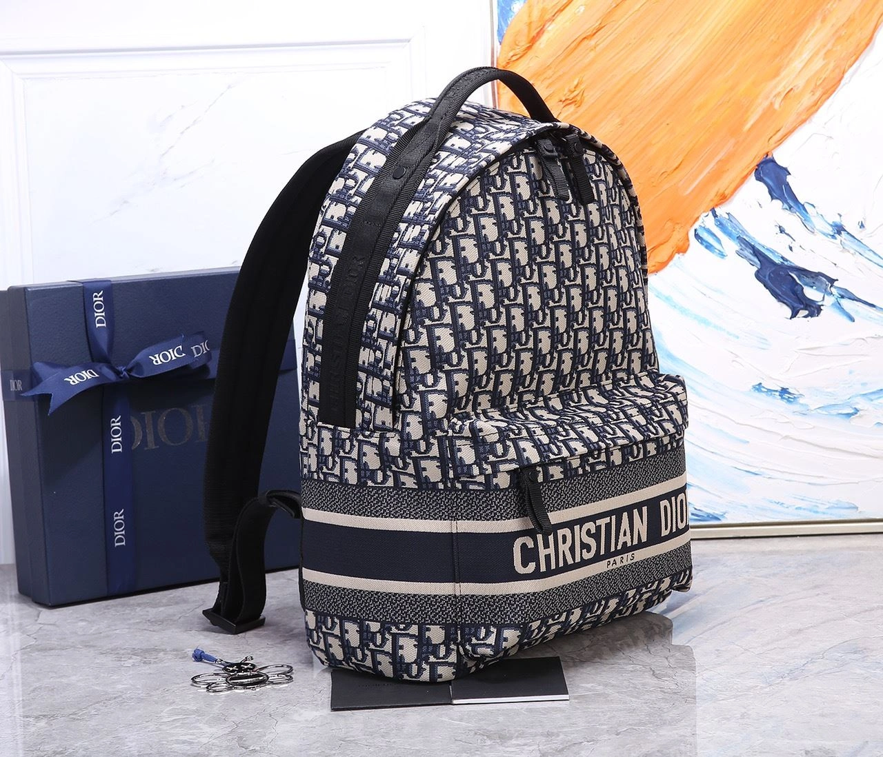 Accurate model Mens Christian Dior Backpacks