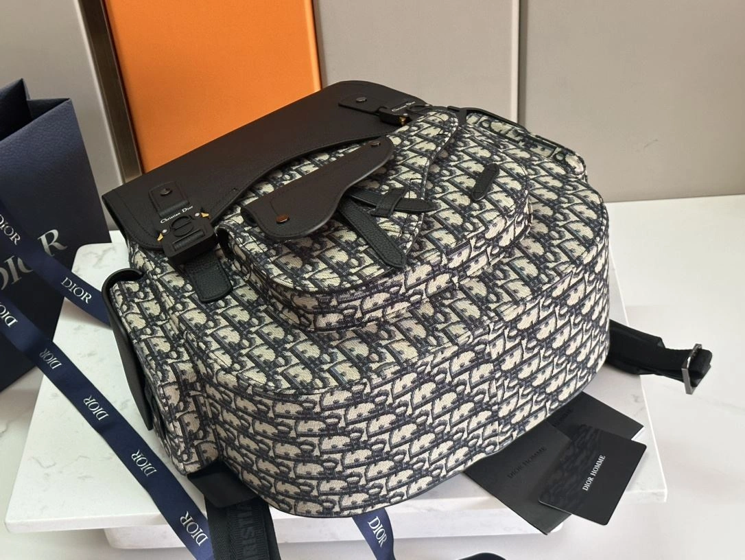 Brand-authenticated Mens Christian Dior Backpacks