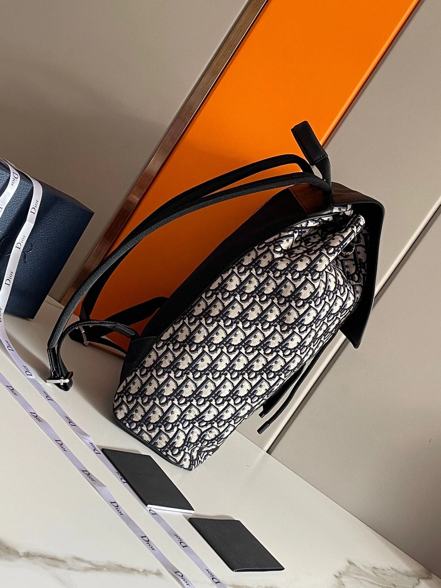Brand-authenticated Mens Christian Dior Backpacks