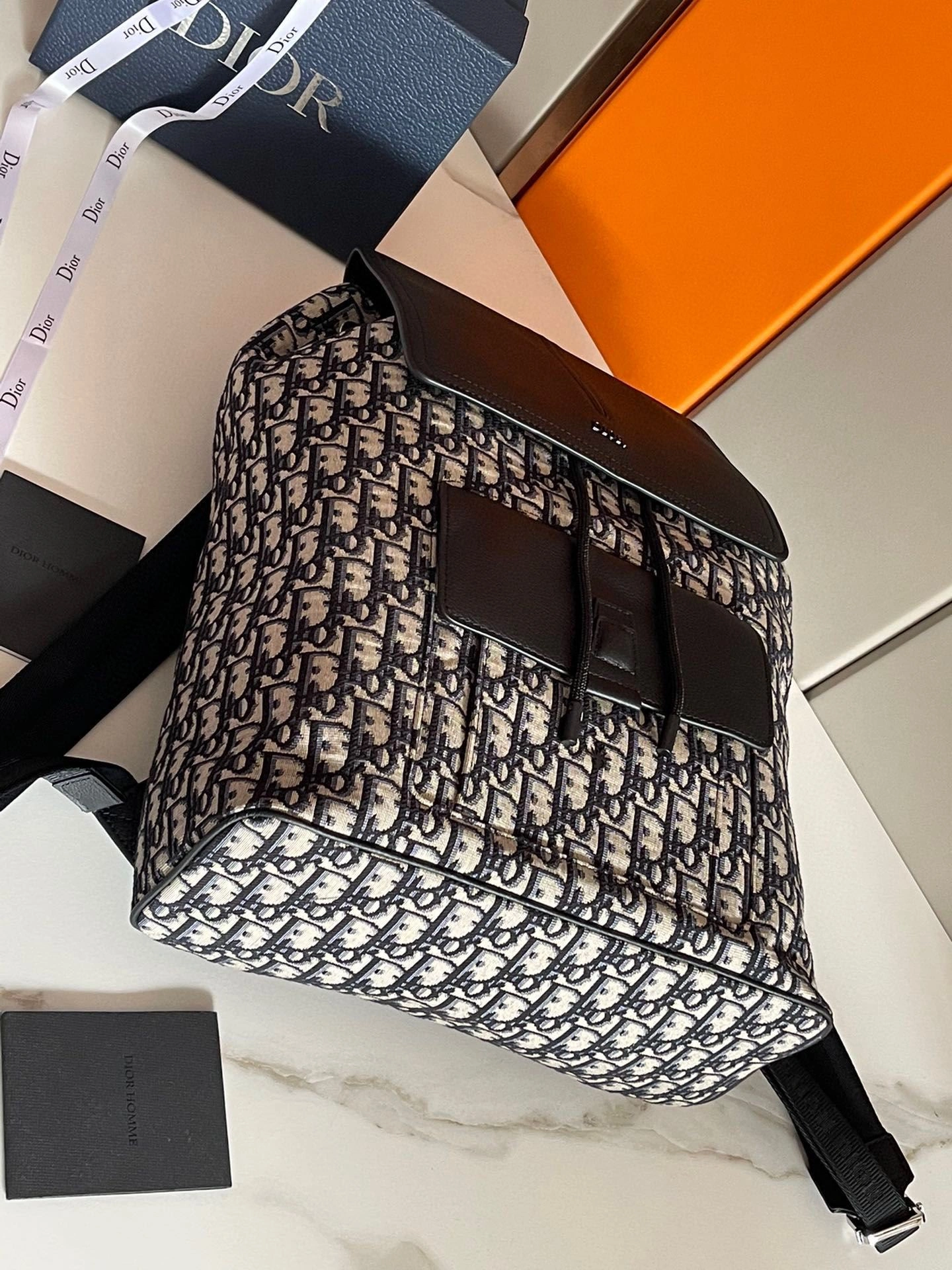 Brand-authenticated Mens Christian Dior Backpacks