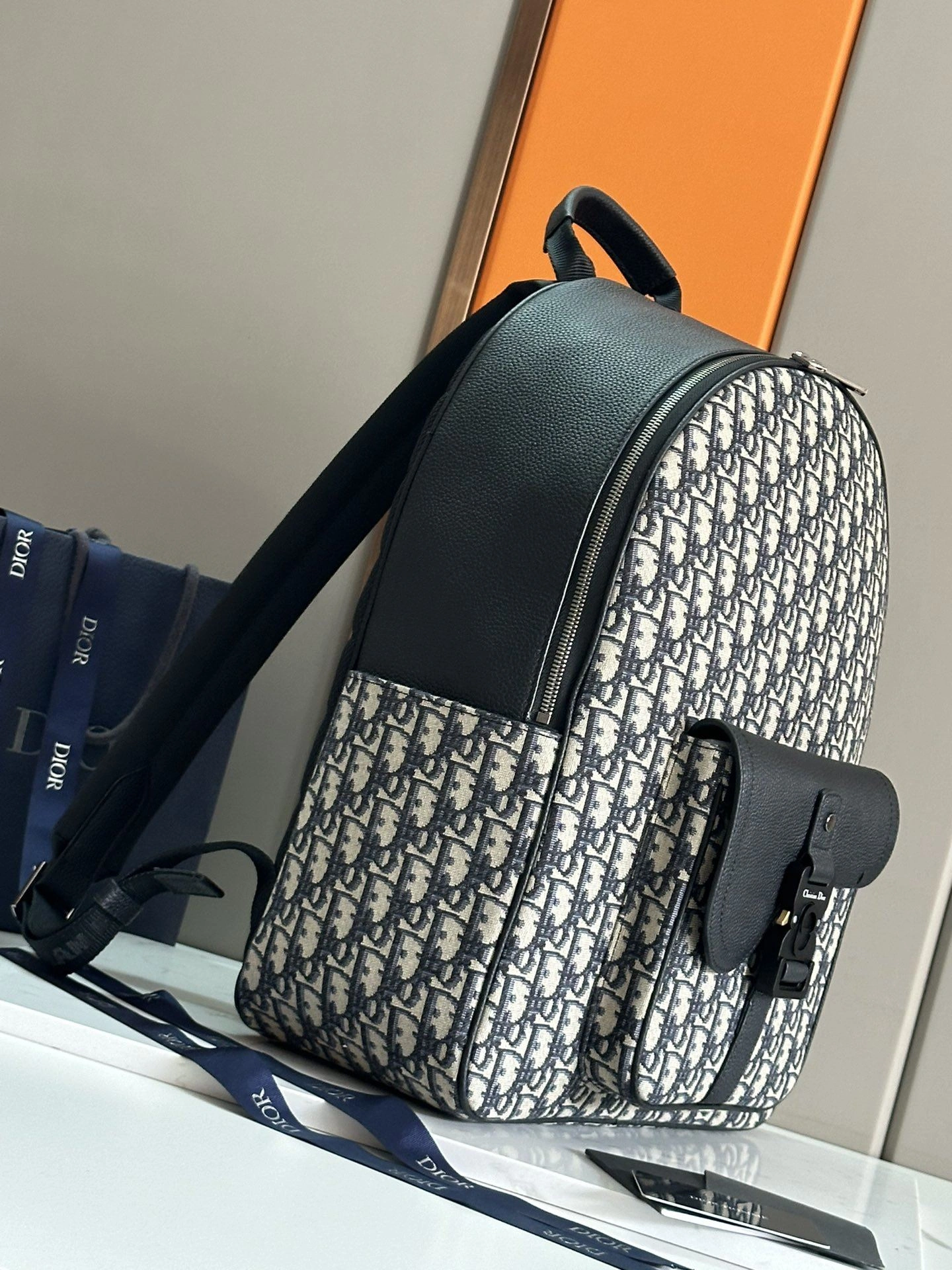 Brand-authenticated Mens Christian Dior Backpacks
