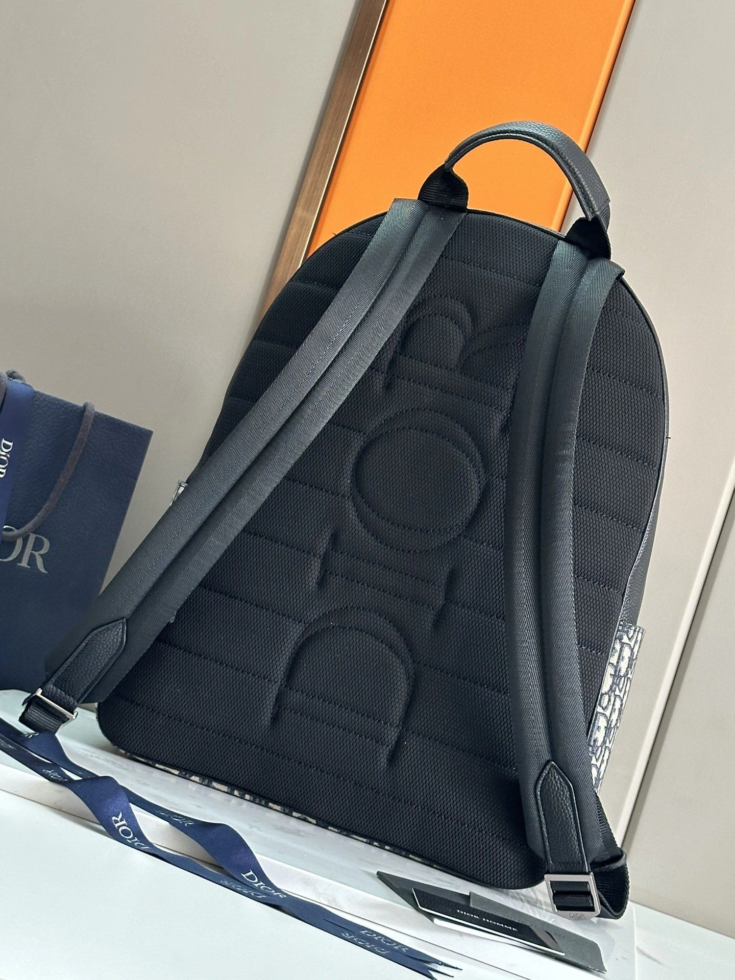 Brand-authenticated Mens Christian Dior Backpacks