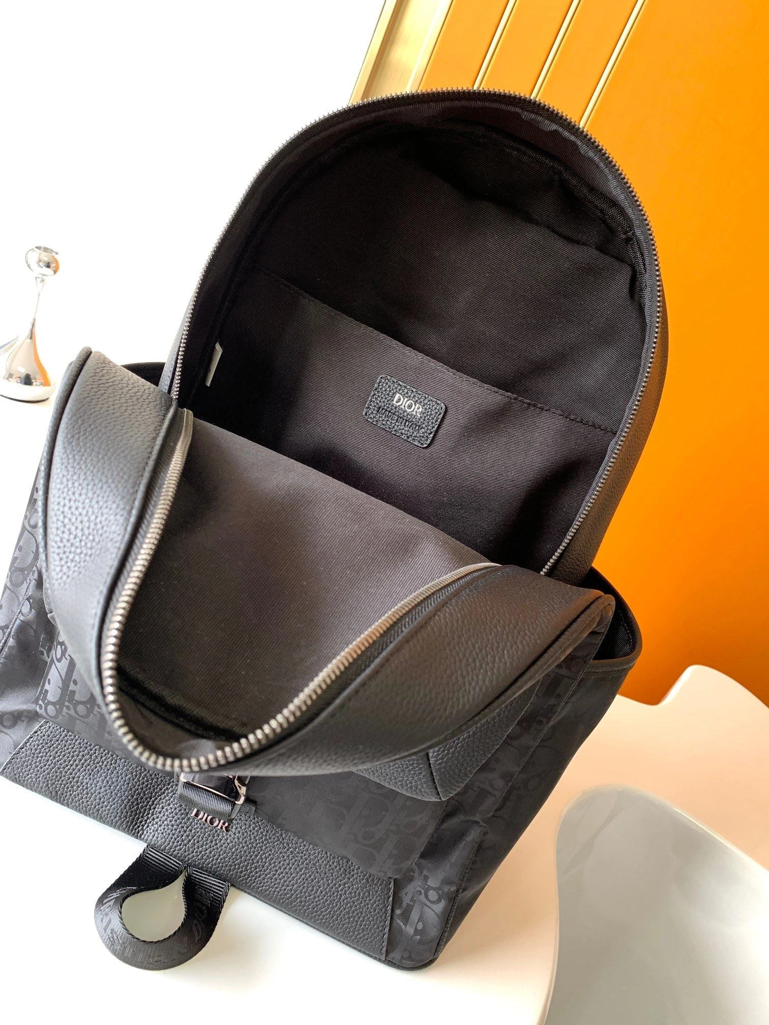 Brand-authenticated Mens Christian Dior Backpacks