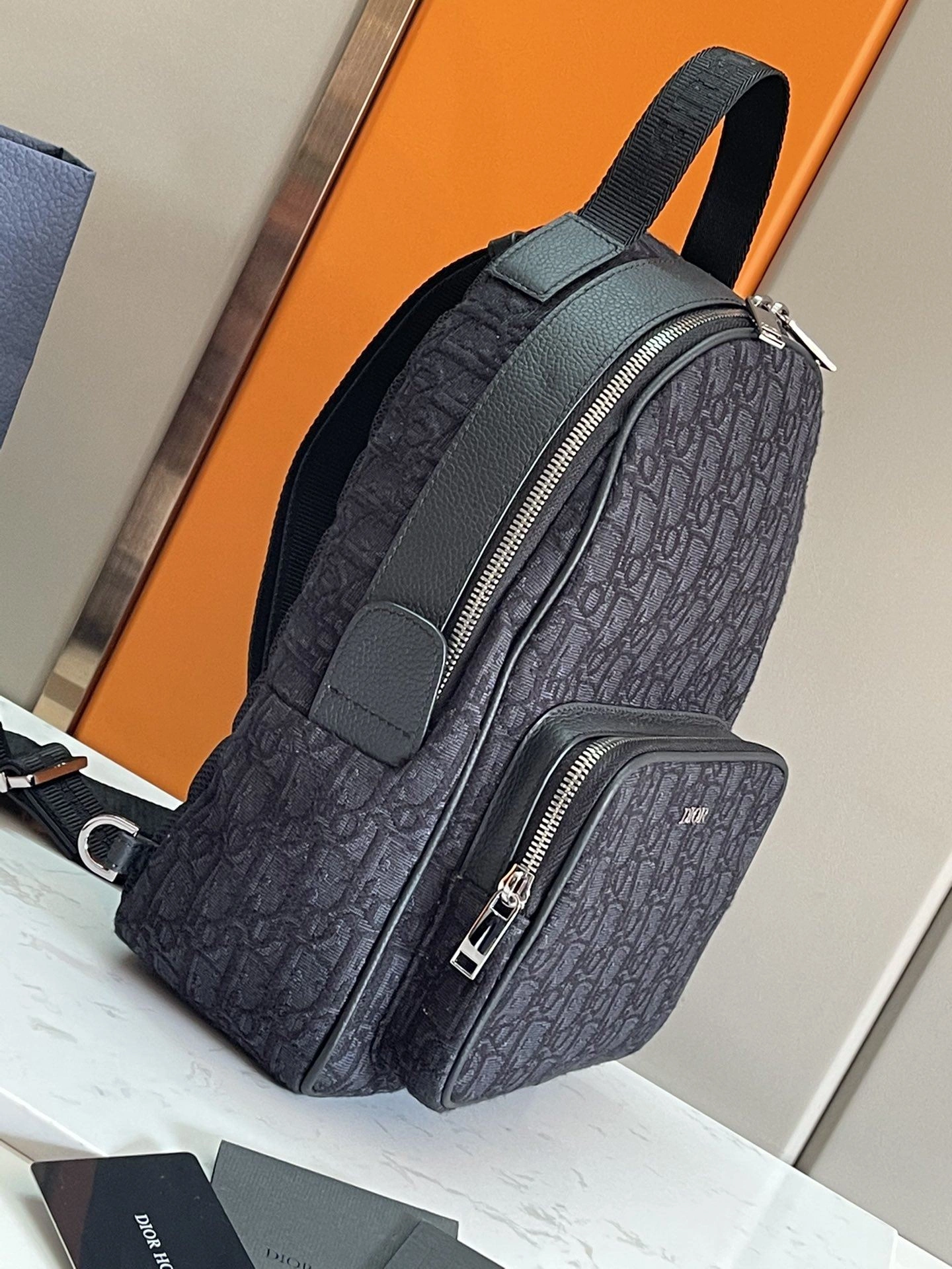 Brand-authenticated Mens Christian Dior Backpacks