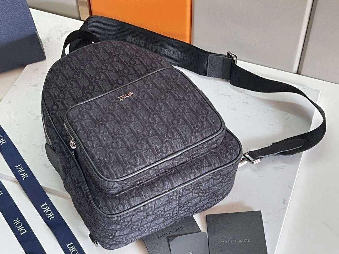 Brand-authenticated Mens Christian Dior Backpacks