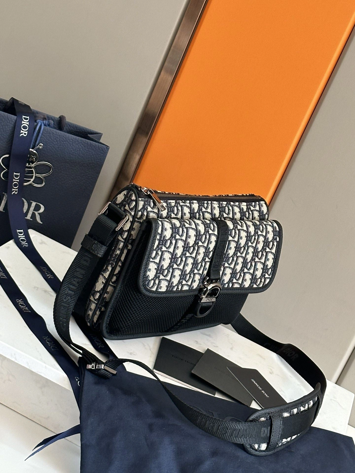 Accurate model Mens Christian Dior Satchel Bags