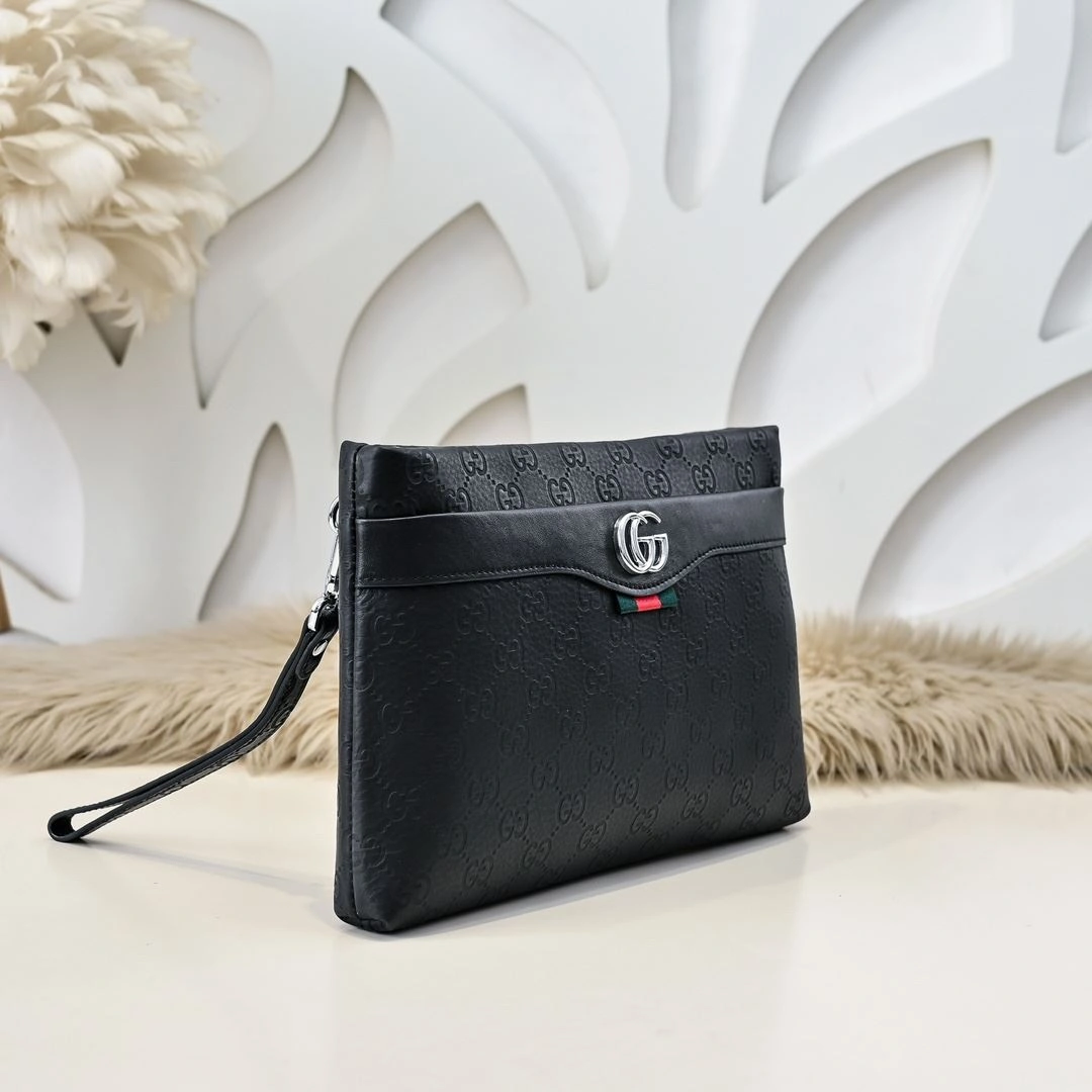 Brand-authenticated Mens Gucci Clutch Bags