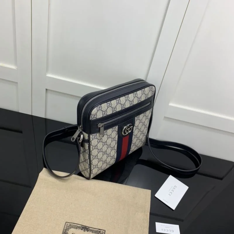 Brand-authenticated Mens Gucci Satchel Bags