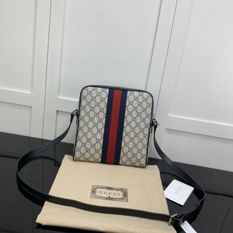 Brand-authenticated Mens Gucci Satchel Bags