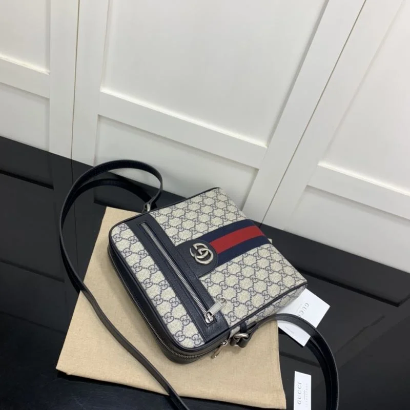Brand-authenticated Mens Gucci Satchel Bags