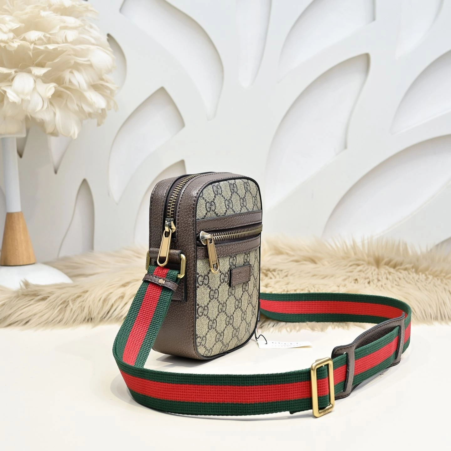 Brand-authenticated Mens Gucci Satchel Bags