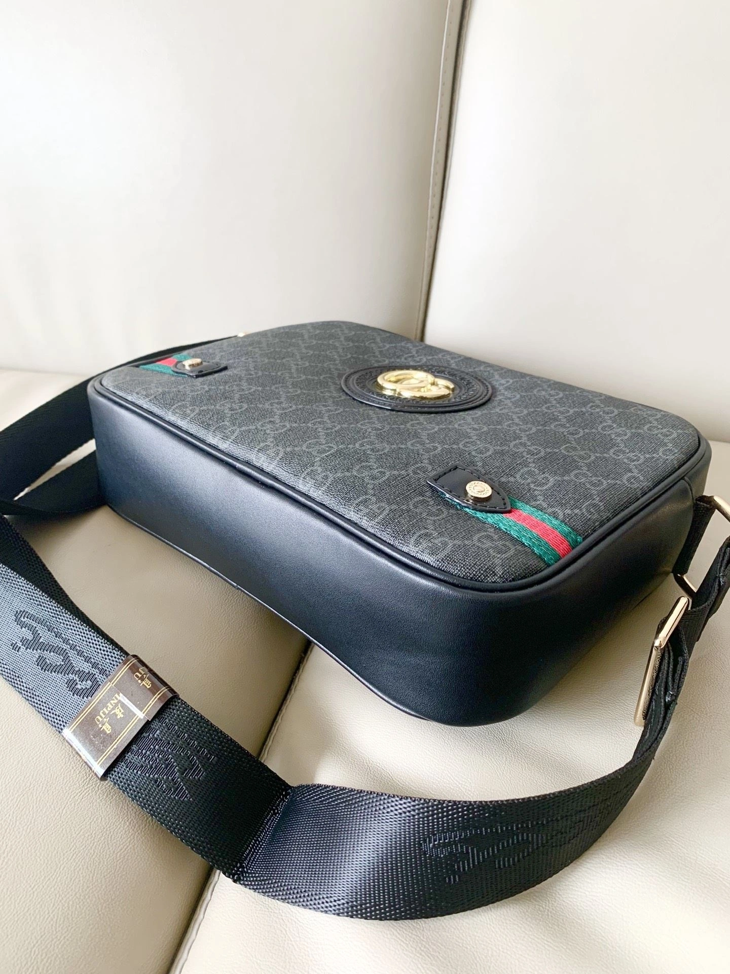 Brand-authenticated Mens Gucci Satchel Bags