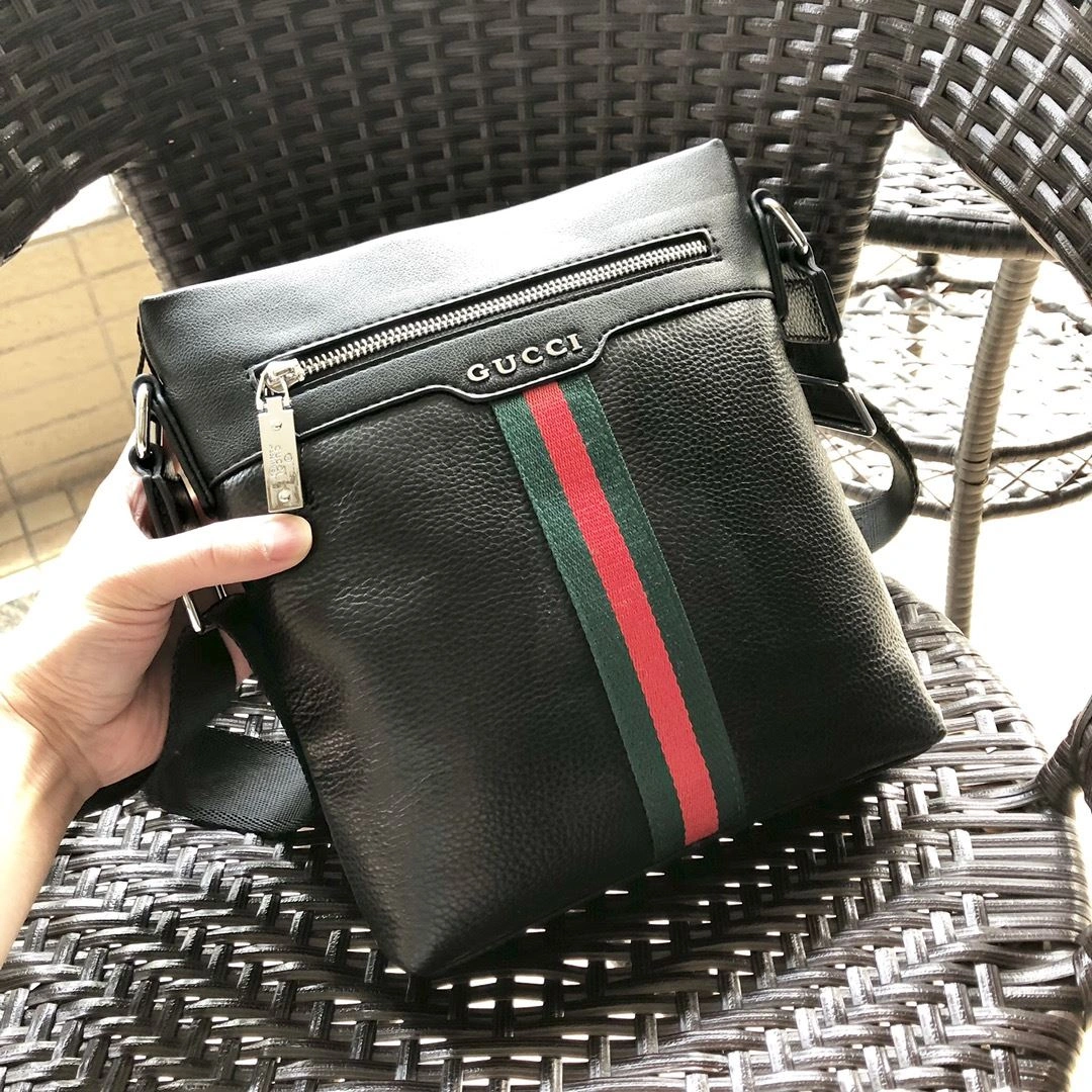 Brand-authenticated Mens Gucci Satchel Bags