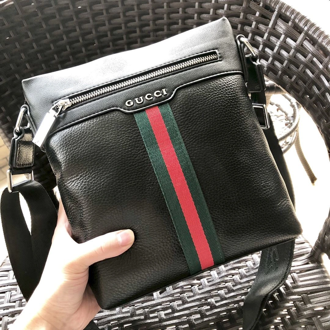 Brand-authenticated Mens Gucci Satchel Bags
