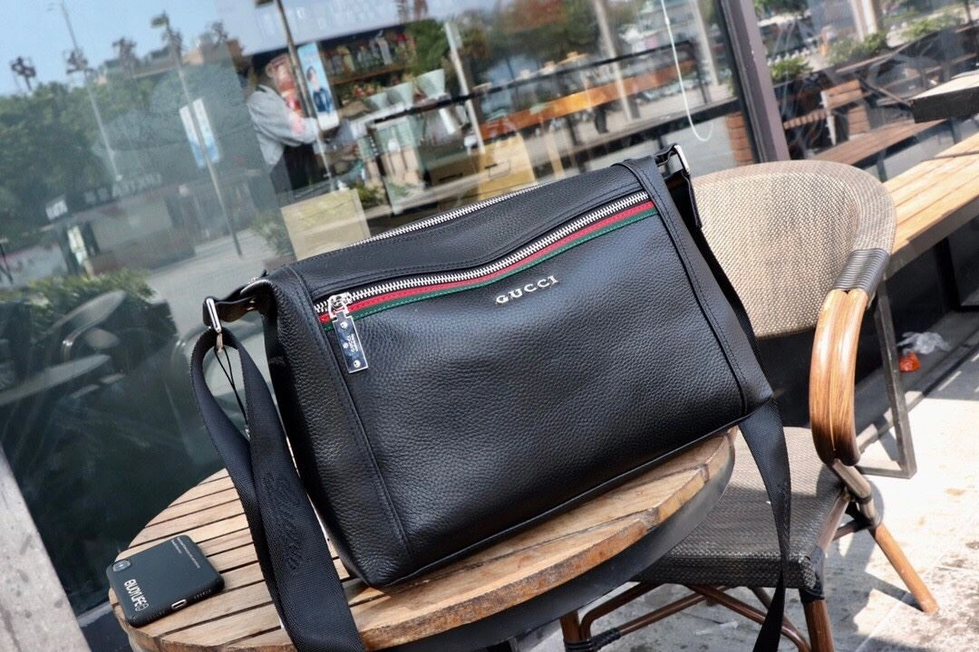 Brand-authenticated Mens Gucci Satchel Bags