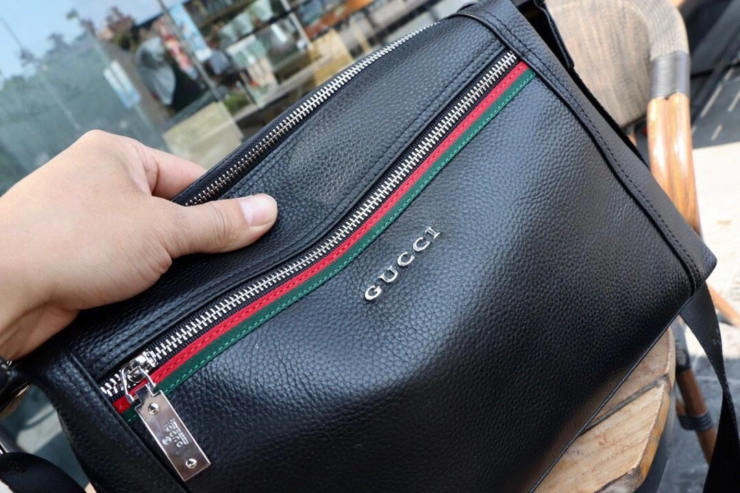 Brand-authenticated Mens Gucci Satchel Bags