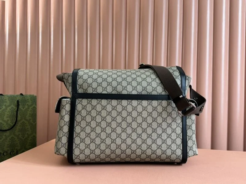 Brand-authenticated Mens Gucci Satchel Bags