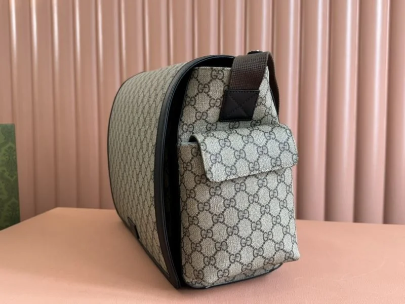 Brand-authenticated Mens Gucci Satchel Bags