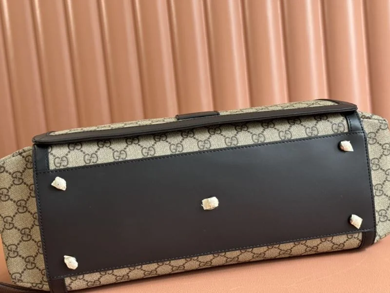 Brand-authenticated Mens Gucci Satchel Bags