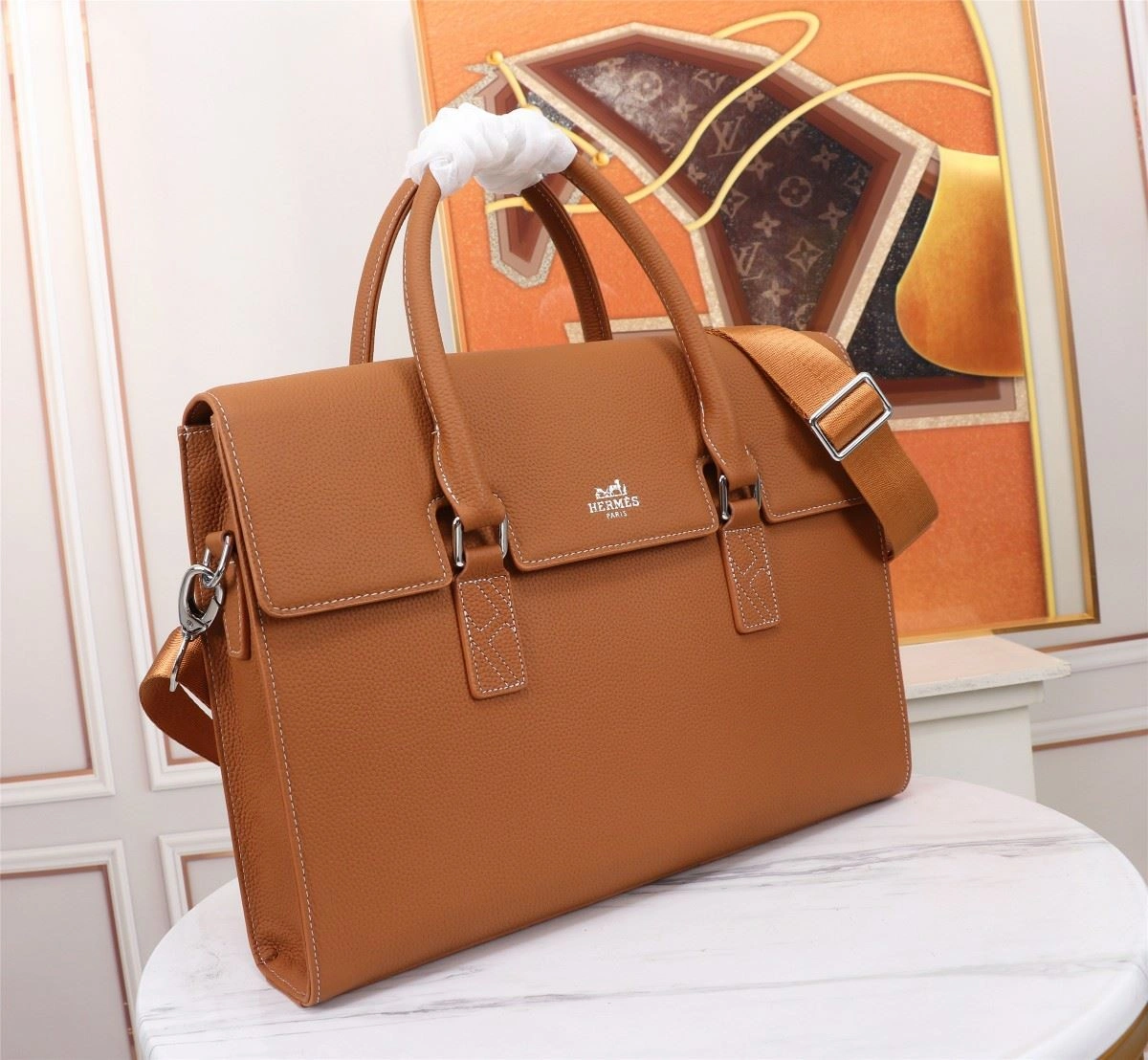 Exact replica Mens Hermes Briefcases