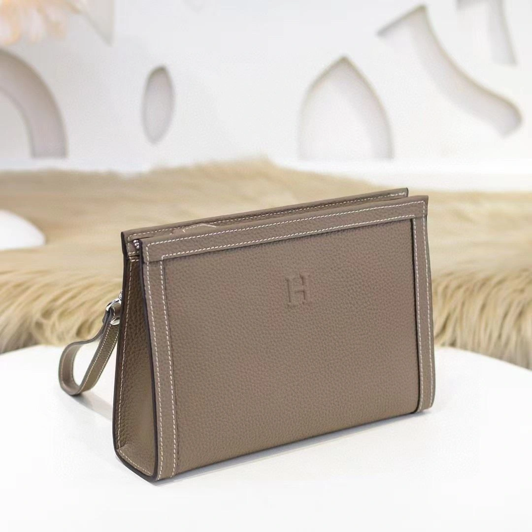 Brand-authenticated Mens Hermes Clutch Bags
