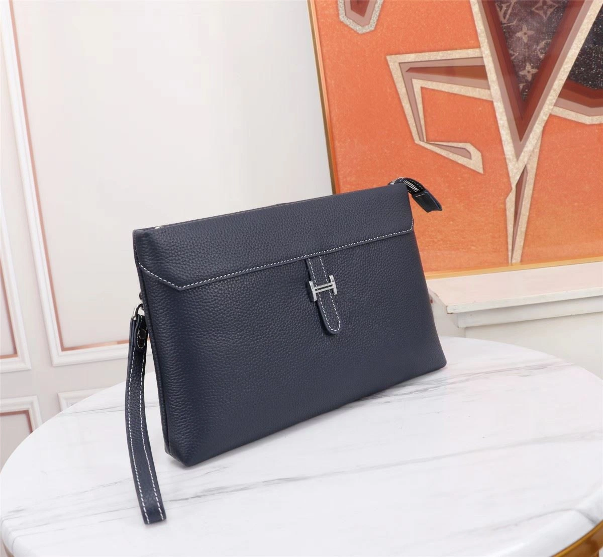 Brand-authenticated Mens Hermes Clutch Bags