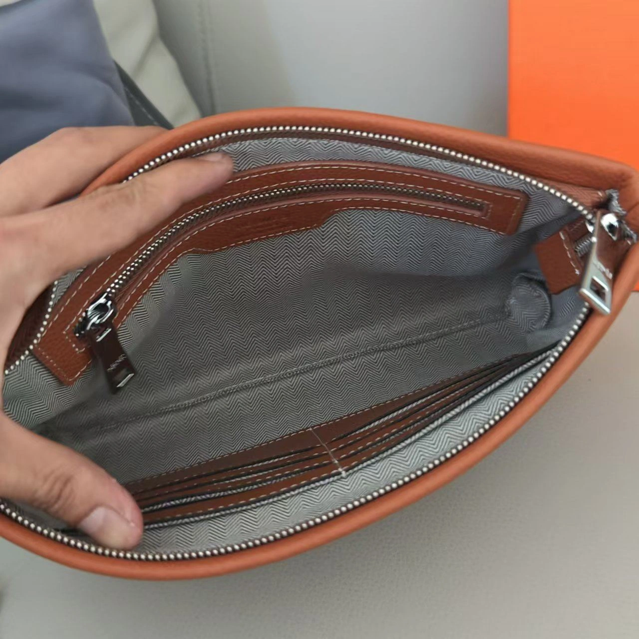 Precise copy Mens Hermes Clutch Bags