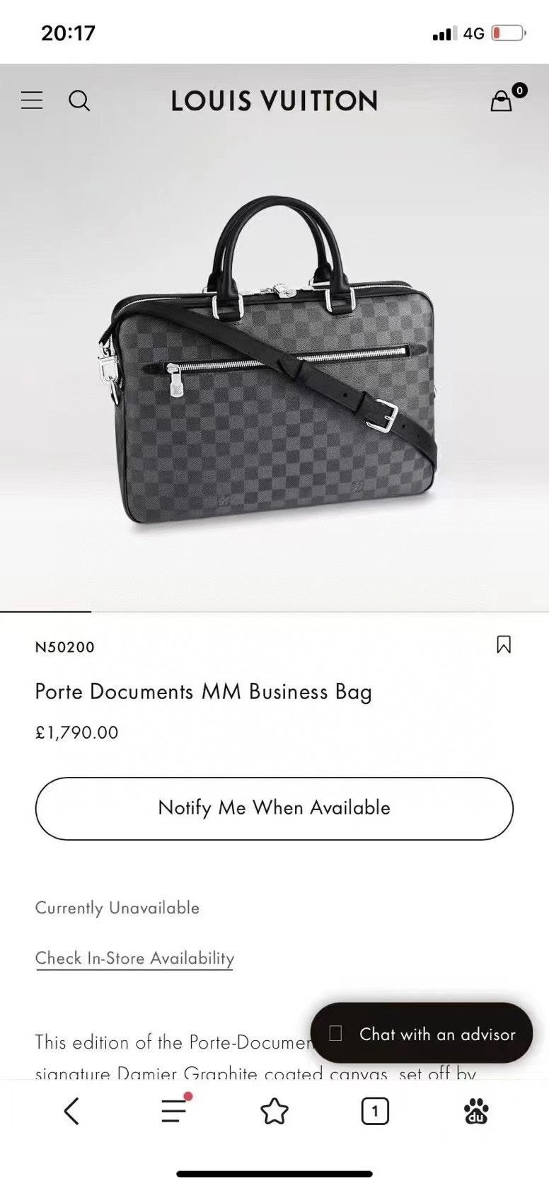Mens Louis Vuitton Briefcases