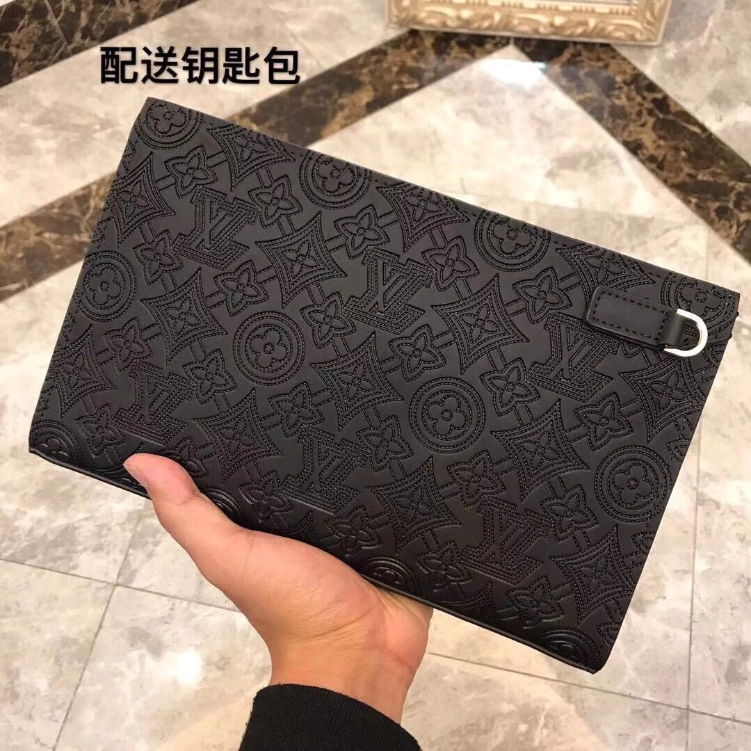 Brand-authenticated Mens Louis Vuitton Clutch Bags