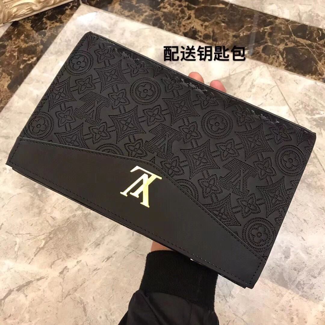 Brand-authenticated Mens Louis Vuitton Clutch Bags