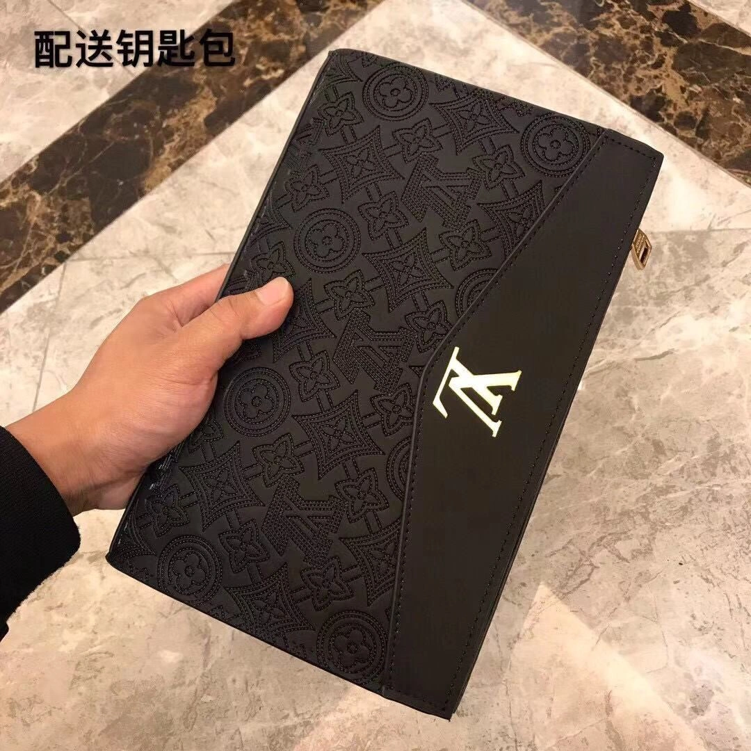 Brand-authenticated Mens Louis Vuitton Clutch Bags