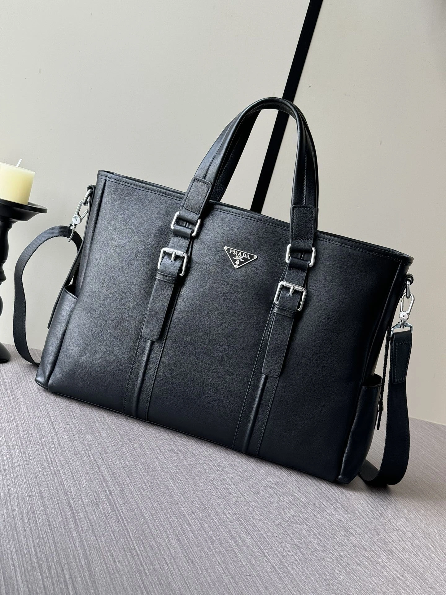 Brand-authenticated Mens Prada Briefcases