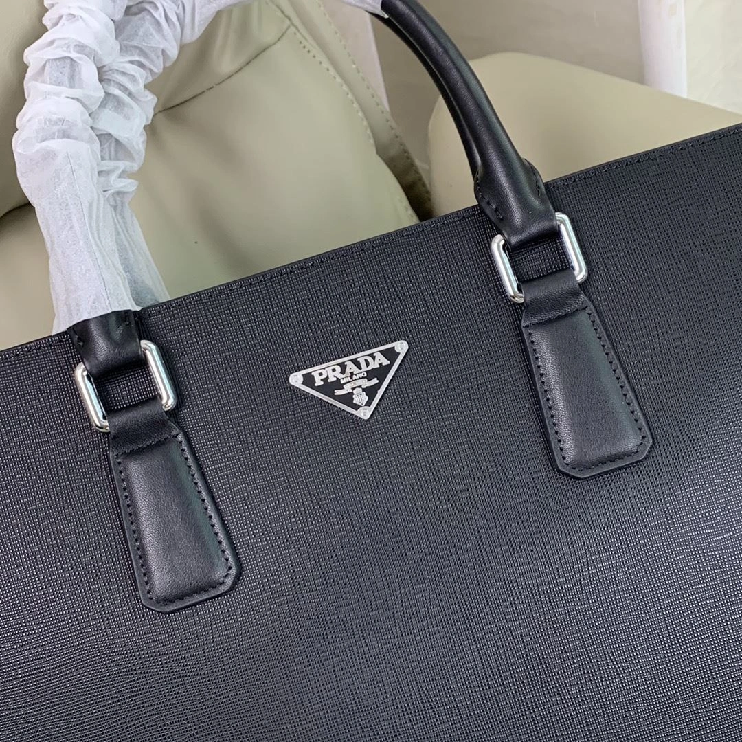 Brand-authenticated Mens Prada Briefcases