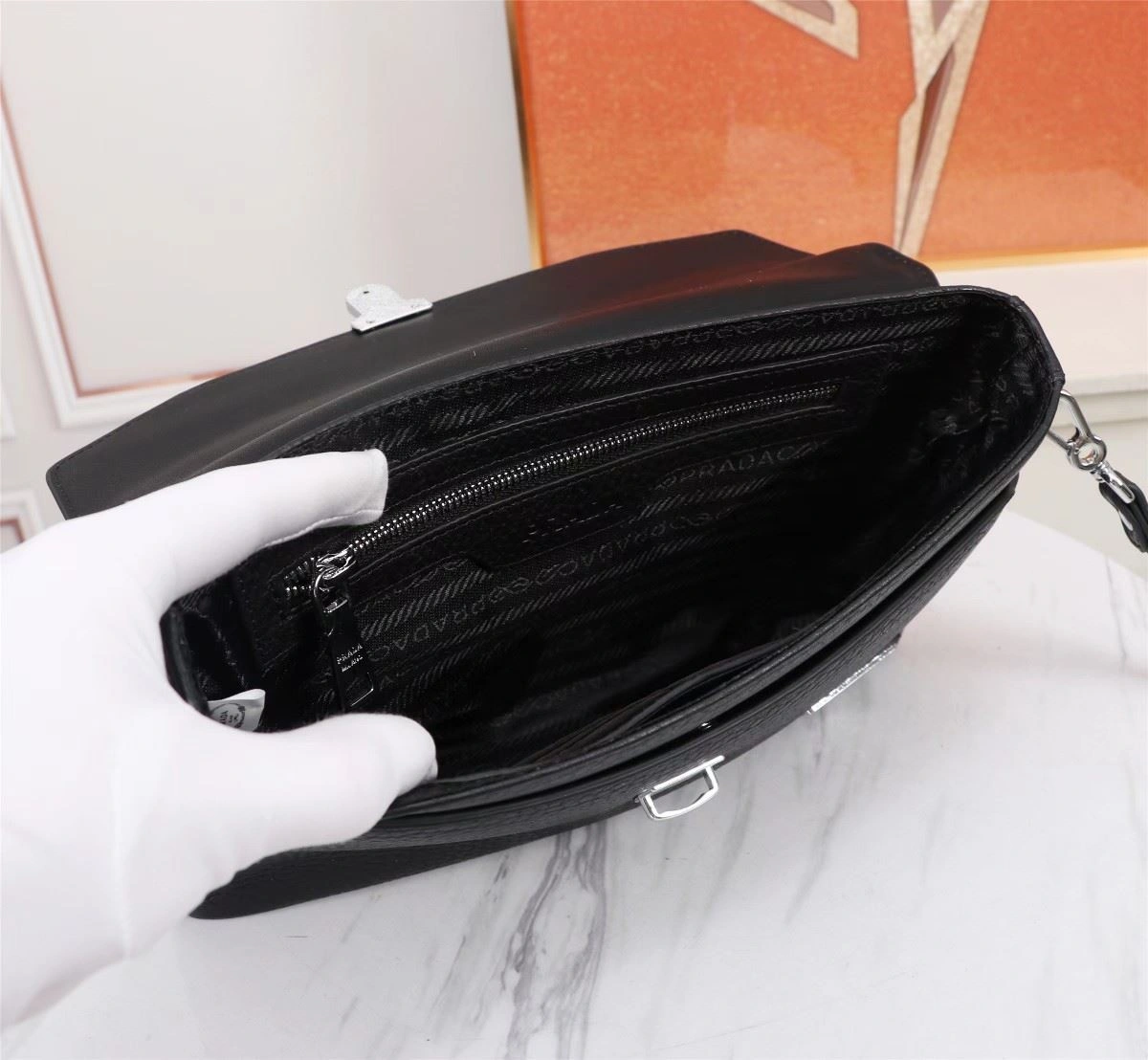 High accuracy Mens Prada Clutch Bags