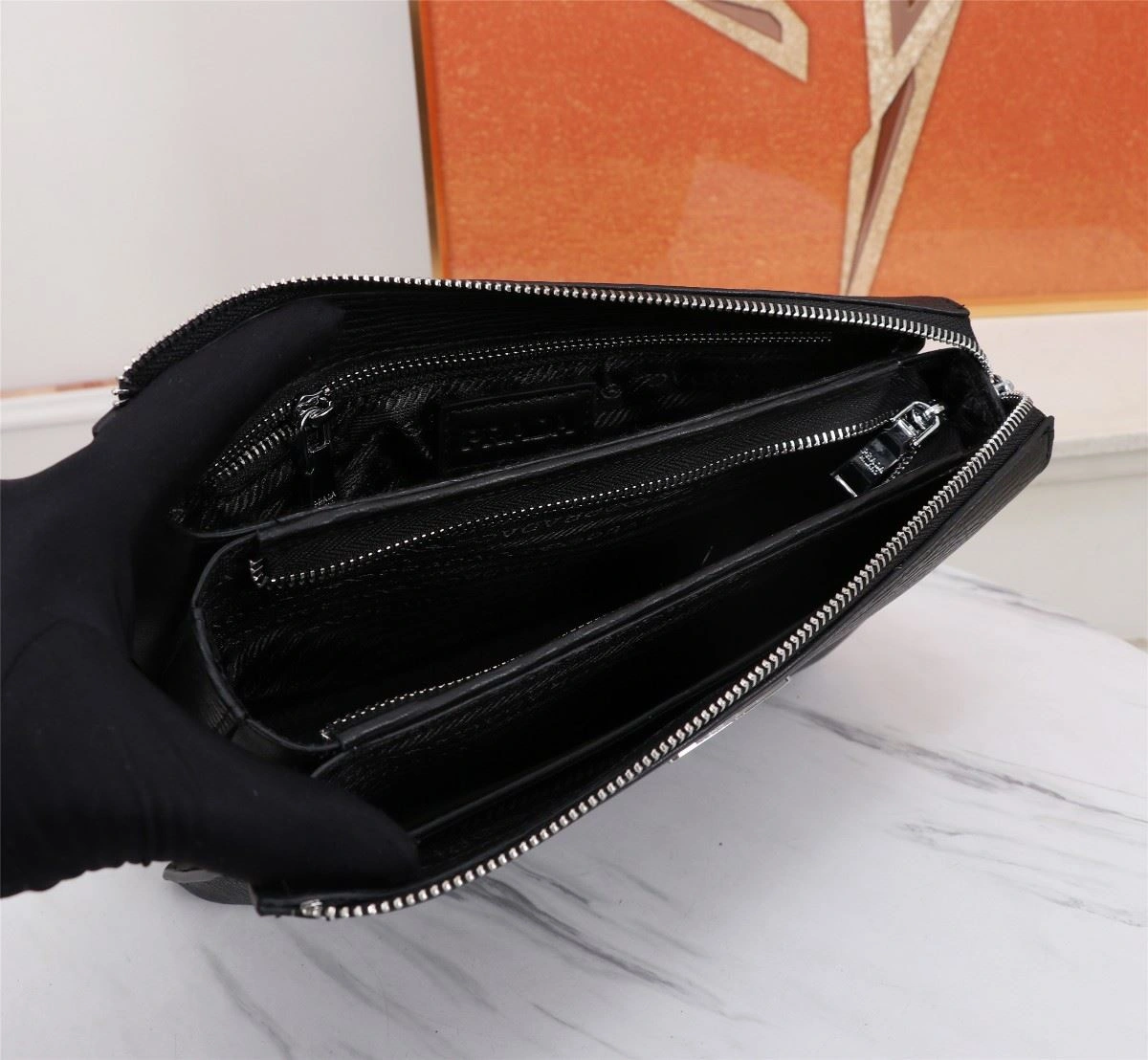 Mirror quality Mens Prada Clutch Bags