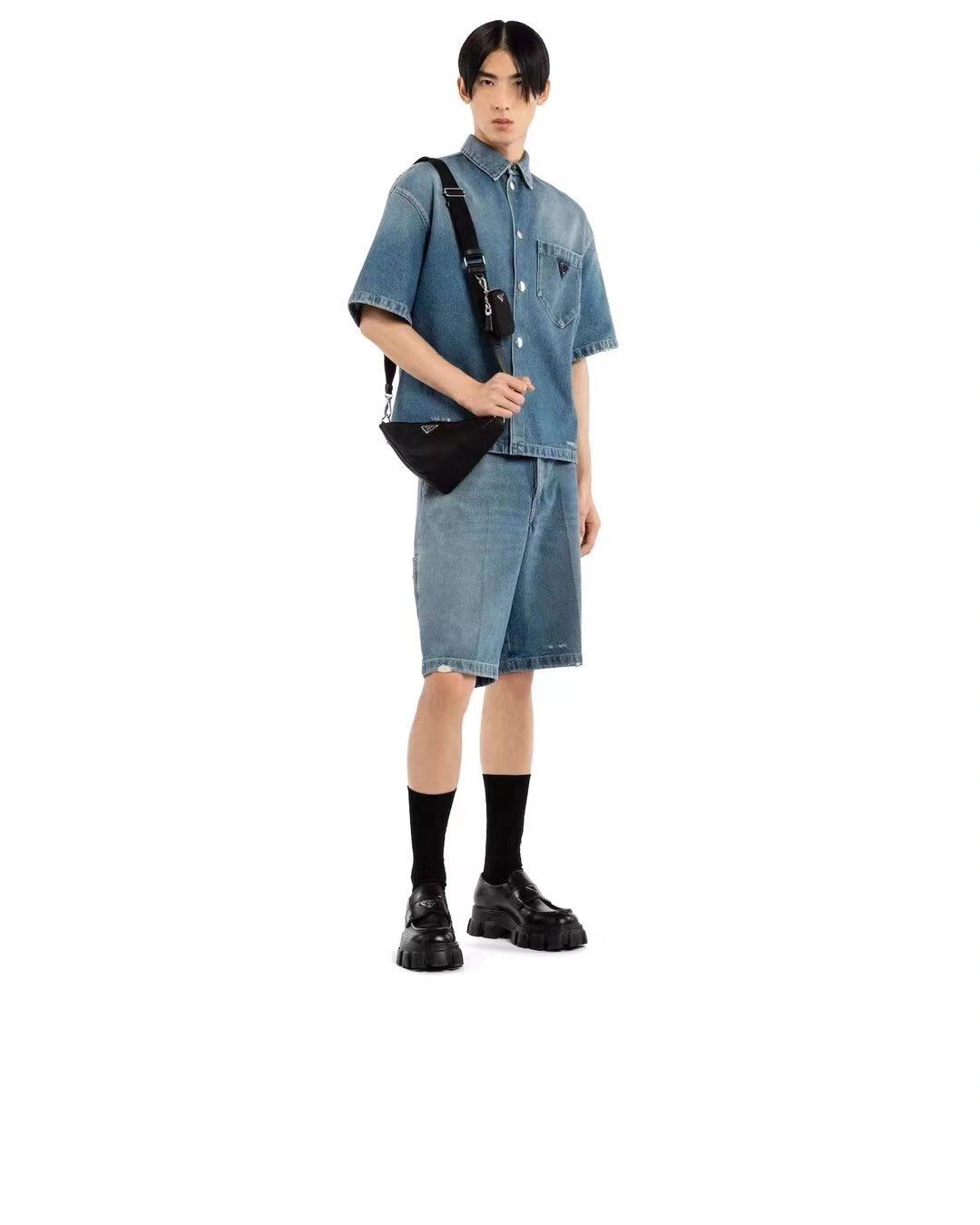 Brand-authenticated Mens Prada Satchel Bags