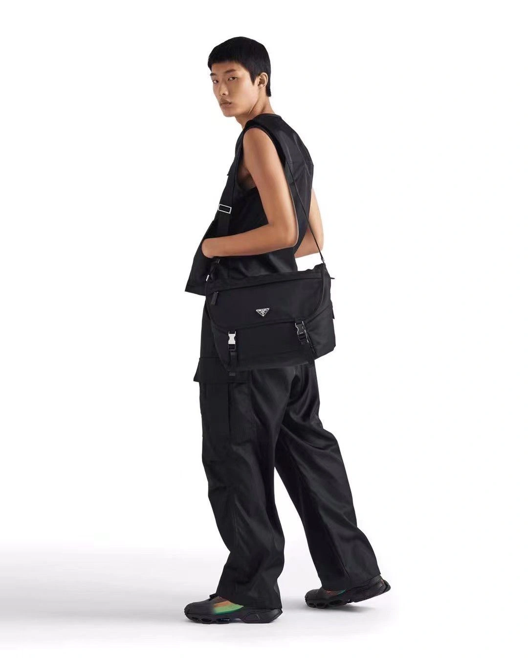 Brand-authenticated Mens Prada Satchel Bags