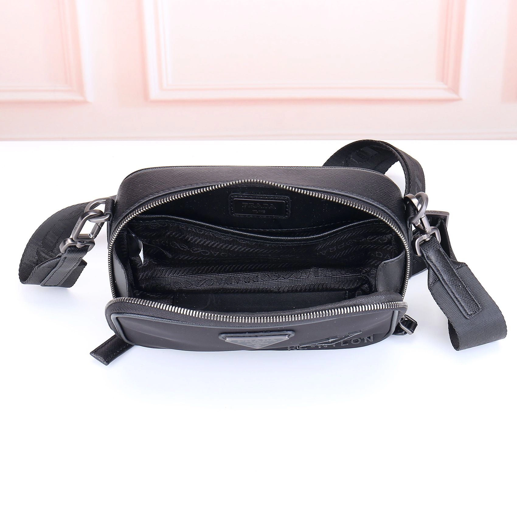 Brand-authenticated Mens Prada Satchel Bags